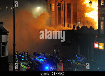 Fires burn as riots break out in North London's Tottenham after a ...
