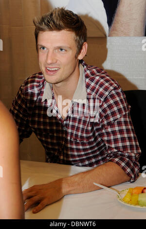 Nick Carter autograph session at HMV Store on Queen Street in promoting ...