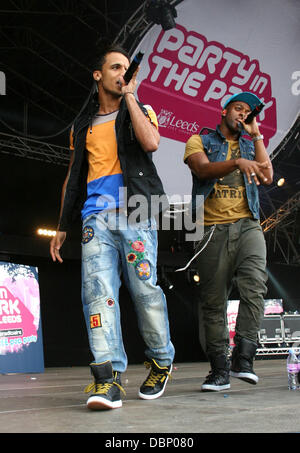 JLS (Aston Merrygold, Oritse Williams, Marvin Humes and JB) performing ...