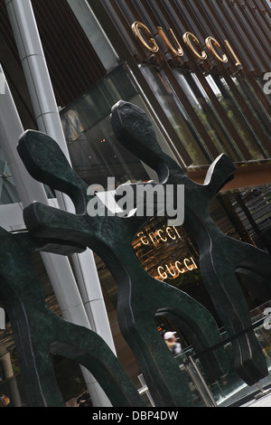 Gucci Shop Front Building Singapore statues orchard road Stock Photo ...
