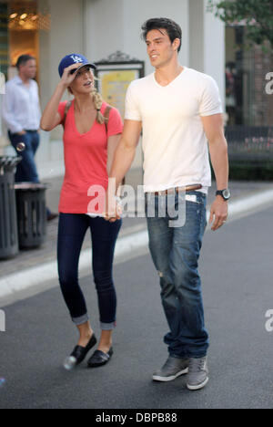 Adam Gregory shops with his girlfriend at The Grove in Hollywood Los ...