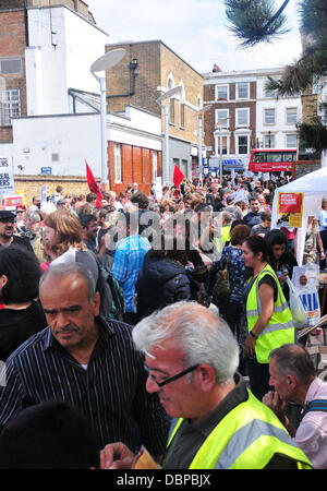 Atmosphere North London Unity Assembly Demonstration 'Give Our Kids a ...