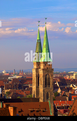 Germany, Bavaria, Nuremberg, Exterior of historic Sinwell Tower in ...