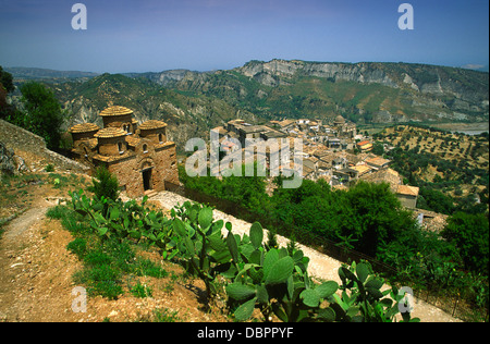 Cattolica di Stilo, 9th century church, Byzantine style, prickly pear ...