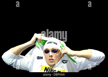 Barcelona, Spain. 02nd Aug, 2013. Markus Deibler of Germany swims ...