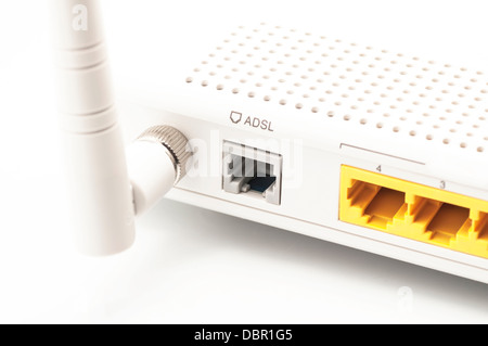 wireless router high-speed box access point internet on white ...