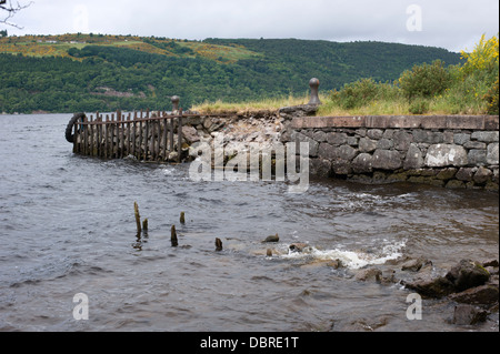Thomas Telford pier and Loch Ness viewed from the shore at ...