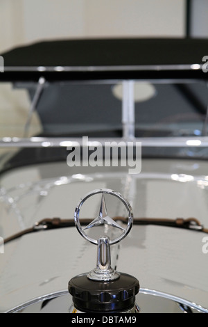 Mercedes-Benz three pointed star car badge and logo or hood-ornament ...