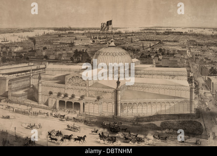 New York Crystal Palace, 1853 Stock Photo - Alamy