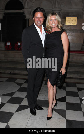 Oliver Wheeler and wife Tina Hobley arrives for the Formula One Party ...