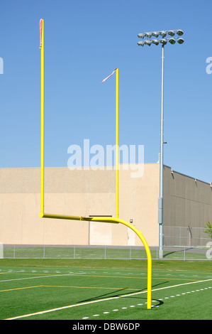 Football goal post and crossbar Stock Photo - Alamy