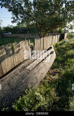 Sulina channel, Partizani village, Danube river Delta, Romania ...
