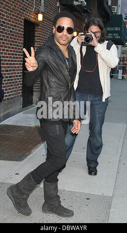 Lenny Kravitz 'The Late Show with David Letterman' at the Ed Sullivan ...