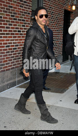 Lenny Kravitz 'The Late Show with David Letterman' at the Ed Sullivan ...