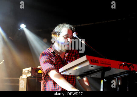 Ryan Schaefer of Royal Bangs performing live at the O2 Academy ...