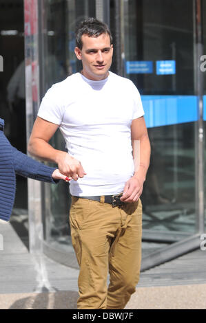 Nathan Hageman at the ITV studios London, England - 05.09.11 Stock ...
