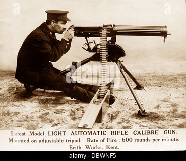 WW1 machine gun Stock Photo - Alamy