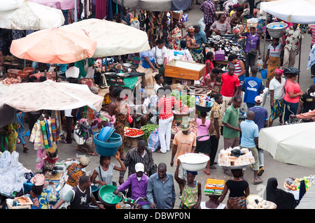 Central market scene, Lome, Togo Stock Photo - Alamy