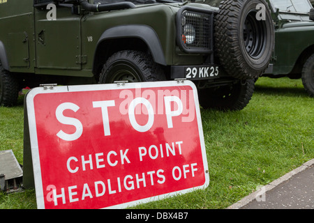 stop checkpoint headlights off sign county down northern ireland uk ...