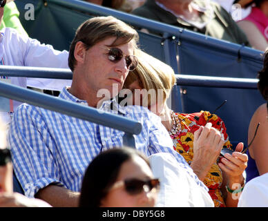 Anna Wintour and Shelby Bryan The US Open tennis semi-final match ...