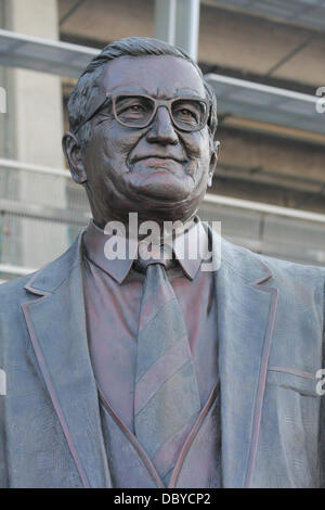 Statue Statue dedication for Joe Robbie before the Miami Dolphins 2011 ...