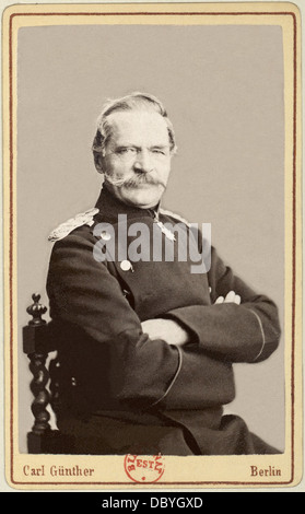 Albrecht von Roon (1803-1879) on engraving from the 1800s. Prussian ...