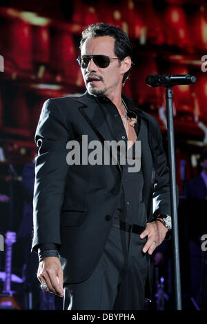 Marc Anthony performing live at the American Airlines Arena Miami ...