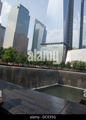 Engraved names foreground, reflecting pools background Stock Photo - Alamy