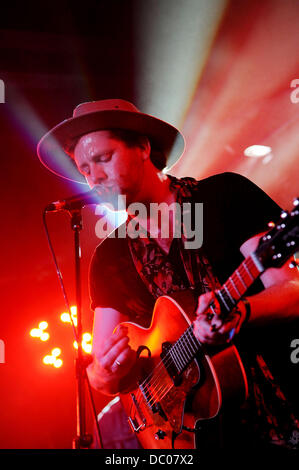 Matt Chipchase of Young Rebel Set performing at the Liverpool O2 ...