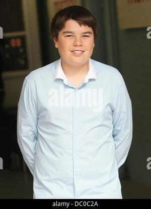 Luke Lucas at the ITV studios London, England - 26.09.11 Stock Photo ...