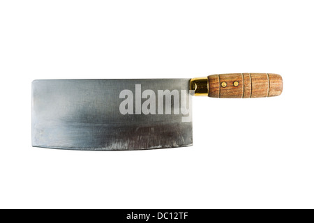 Butcher knife isolated on white background Stock Photo - Alamy