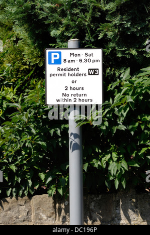 Maidstone, Kent, England, UK. Road signs and markings. Slow / keep left ...