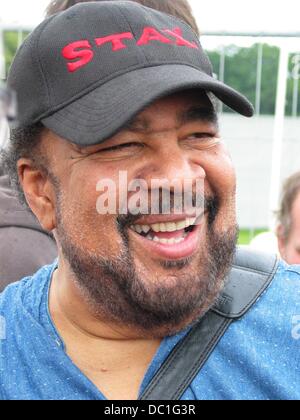 US Jazz keyboarder and producer George Duke performs on stage during a ...
