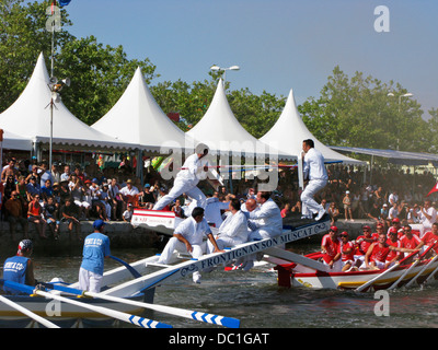 water river jousting at Frontignan Herault France Stock Photo - Alamy