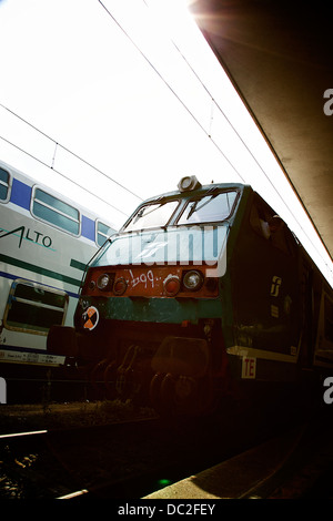High-Speed Italian Train Frecciargento by Trenitalia, Italy Stock Photo ...