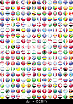Icon set of various national flags Stock Photo - Alamy