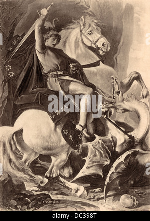 St George Dragon Slaying Stock Photo - Alamy