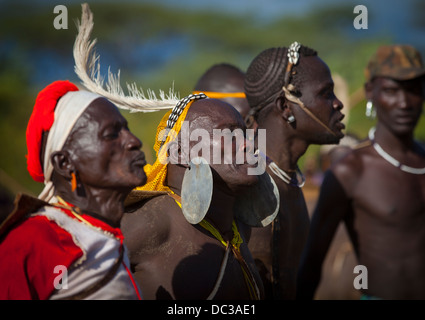 Bodi Tribe Man With Giant Earring During Kael Ceremony, Hana Mursi, Omo ...