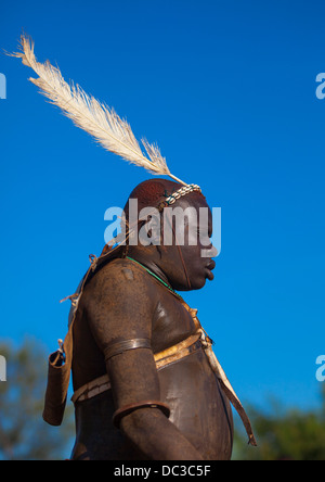 Bodi Tribe Fat Man During Kael Ceremony, Hana Mursi, Omo Valley ...