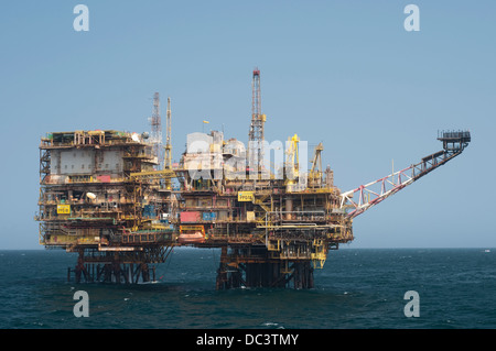 PPG1 fixed shallow oil platform from Petrobras offshore Rio de Janeiro ...