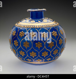 This base for a water pipe, also known as a huqqa, features intricate ...