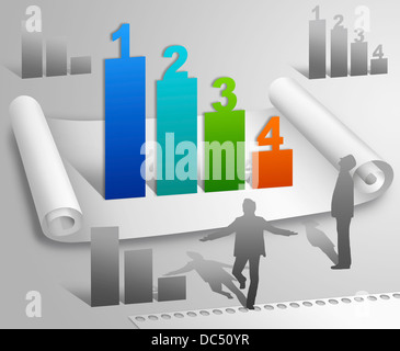 illustration of graphs Stock Photo - Alamy