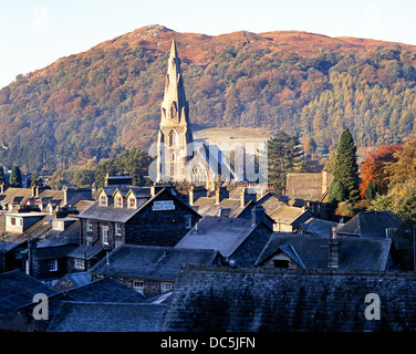 Ambleside rooftops, Lake District, Cumbria Stock Photo - Alamy