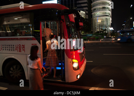 Bus driver in his bus, Seoul, South Korea Stock Photo - Alamy