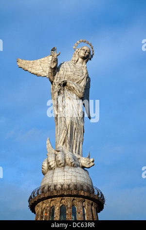 The iconic Virgin of Quito statue, Quito, capital city of Ecuador ...