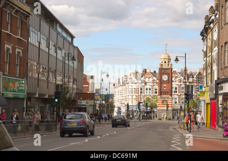 The Clock Tower in Crouch End, London, UK, erected in 1895 in ...