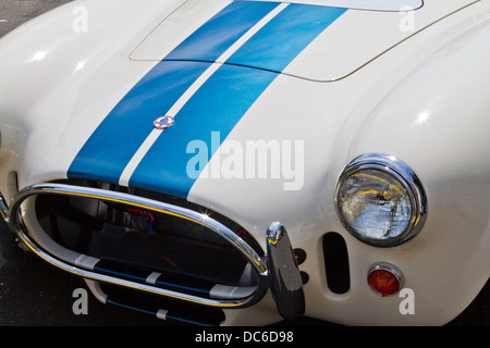 Front view of a classic 427 Ford/Shelby AC Cobra on display at the Old ...