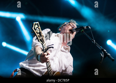 George Schwindt of Flogging Molly performs at the 2007 Vans Warped Tour ...