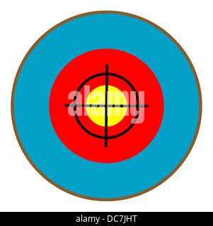 Target Illustration with cross-hairs on the target and emphasised by ...