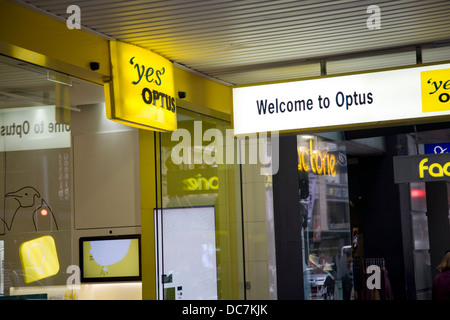 Optus store on George Street in Sydney city centre with laser hair ...